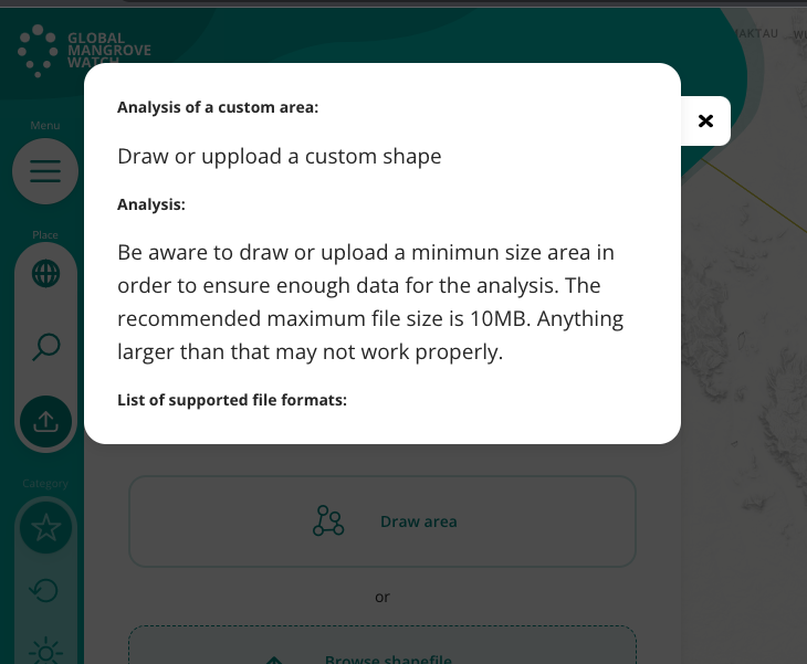 Analysis feature ready! · Issue #590 · Vizzuality/mangrove-atlas · GitHub