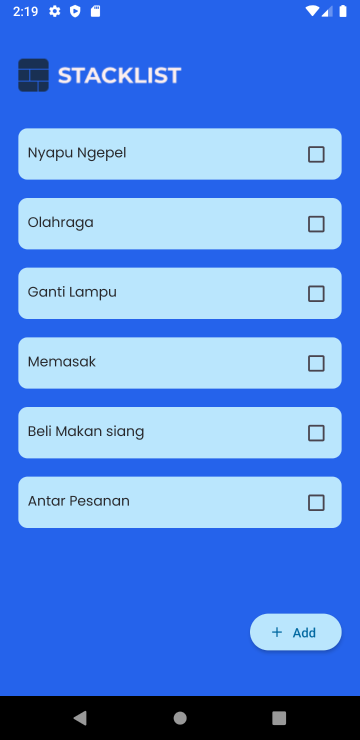 GitHub - ALPHABED/Stacklist-todolist