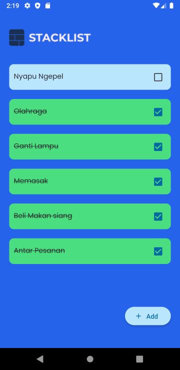GitHub - ALPHABED/Stacklist-todolist