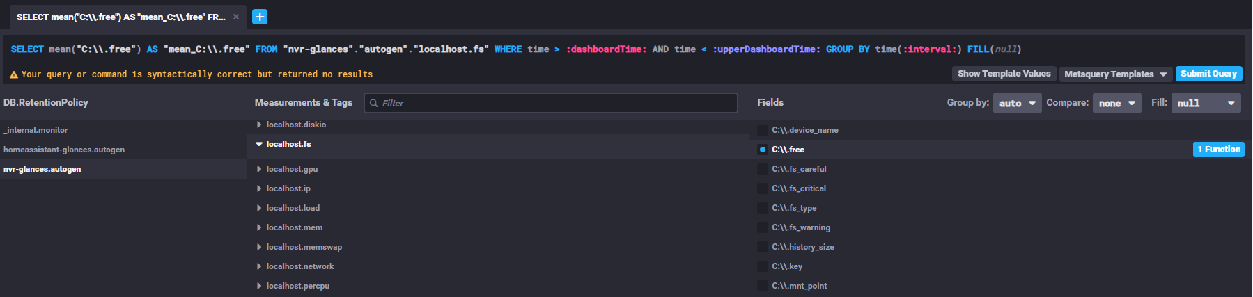 Issue when exporting to Influx DB from Windows · Issue #1853 · nicolargo/glances · GitHub
