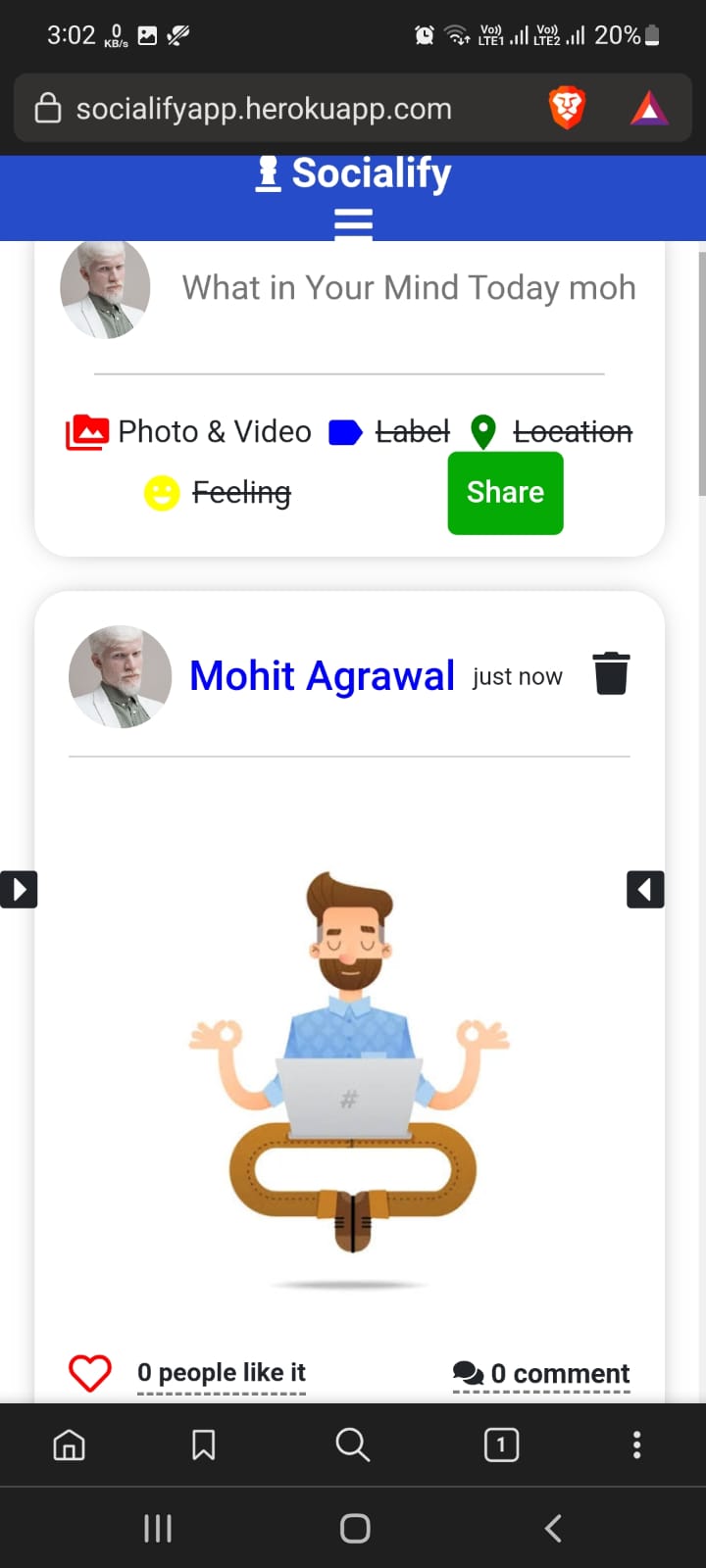 GitHub - mohit-40/Social-media-application