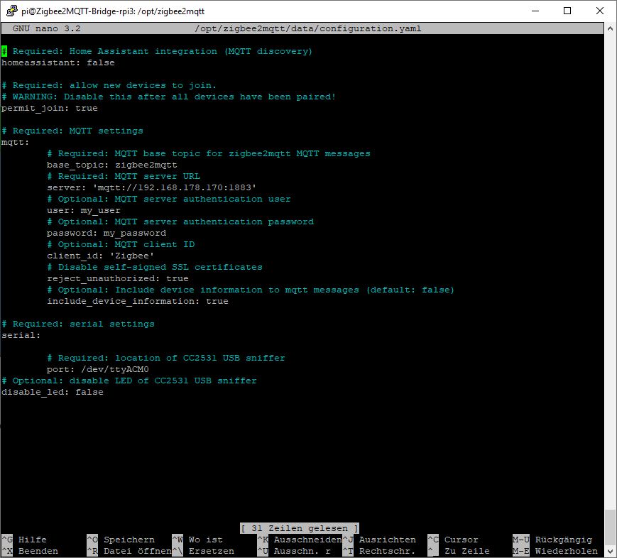 RPI 3 not accepting stock yaml config file · Issue #197 · nurikk/zigbee2mqtt-frontend · GitHub