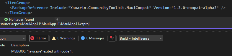 Build fails with `Xamarin.Android.D8.targets(79,5): MSB6006 "java.exe" exited with code 1 ...