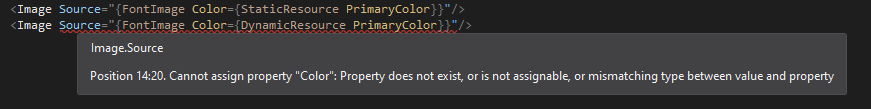 [Bug] FontImage doesn't support Color as DynamicResource · Issue #12851 · xamarin/Xamarin.Forms ...