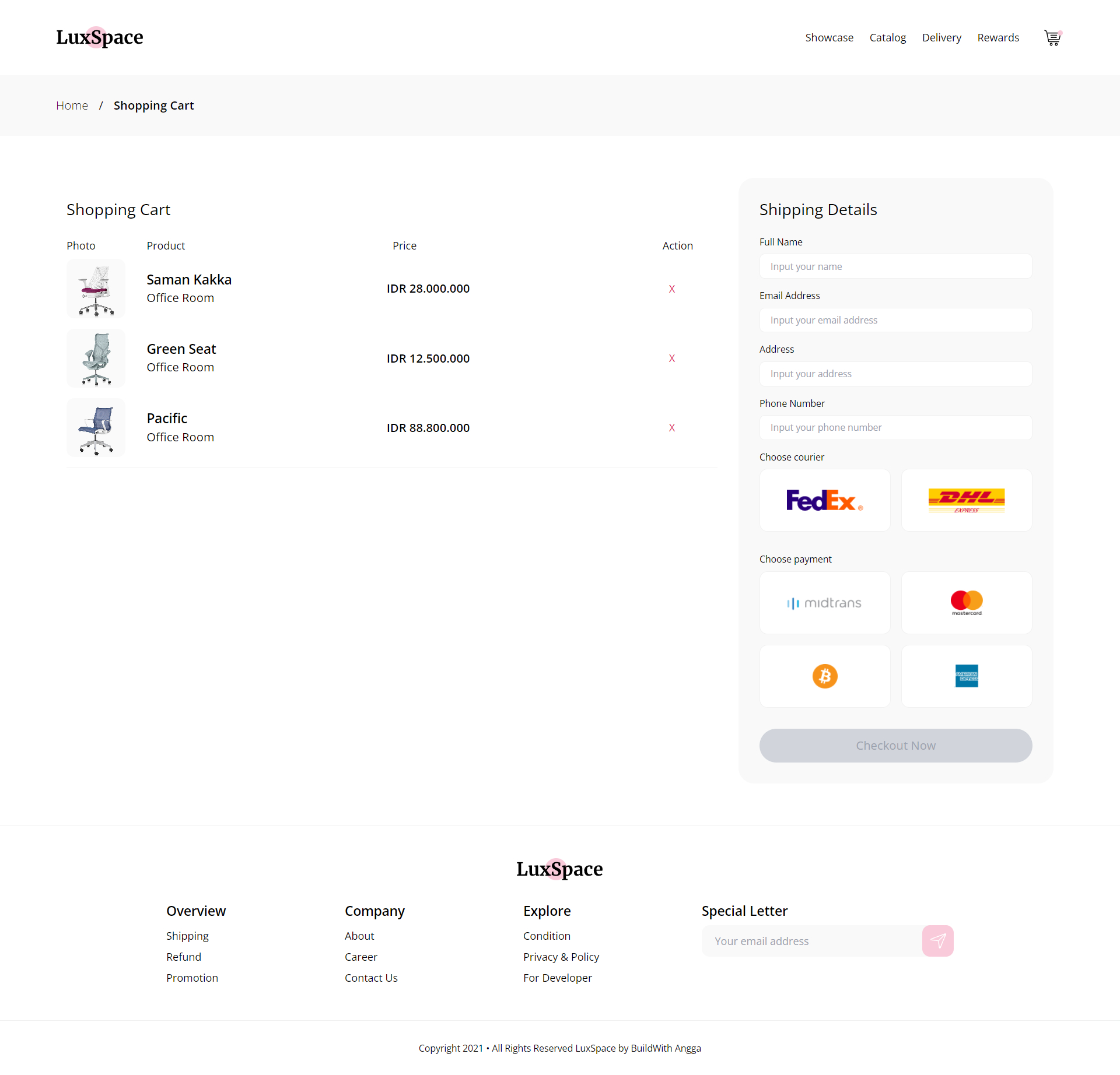 GitHub - LukmanRambe/LuxSpace: A Furniture E-Commerce Web Design