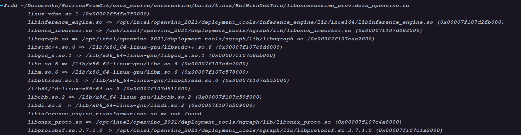 while OpenVINO as execution provider with onnxruntime in java and python get error Failed to ...