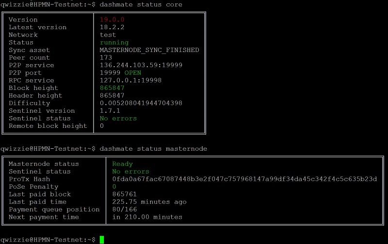 Testnet Dash Core V1900 Rc10 Hpmn Pose Ban Mismatch Between Windows Wallet And Dashmate 