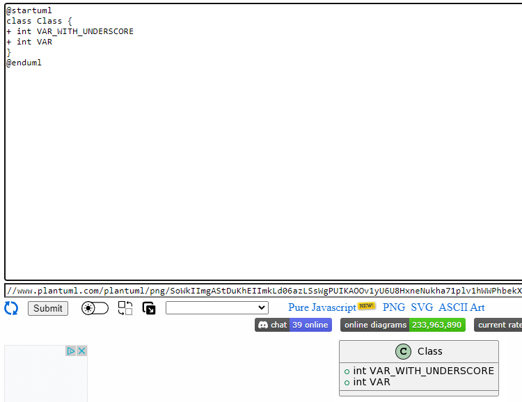 Spacing Is Incorrect For Plantuml Variables Containing Underscores · Issue 3569 · Jgraphdrawio 