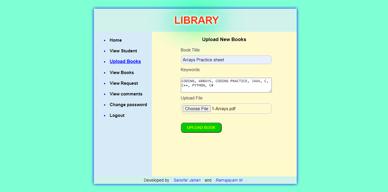 GitHub - Ramajayam-007/e-Library: An e-Library website development ...