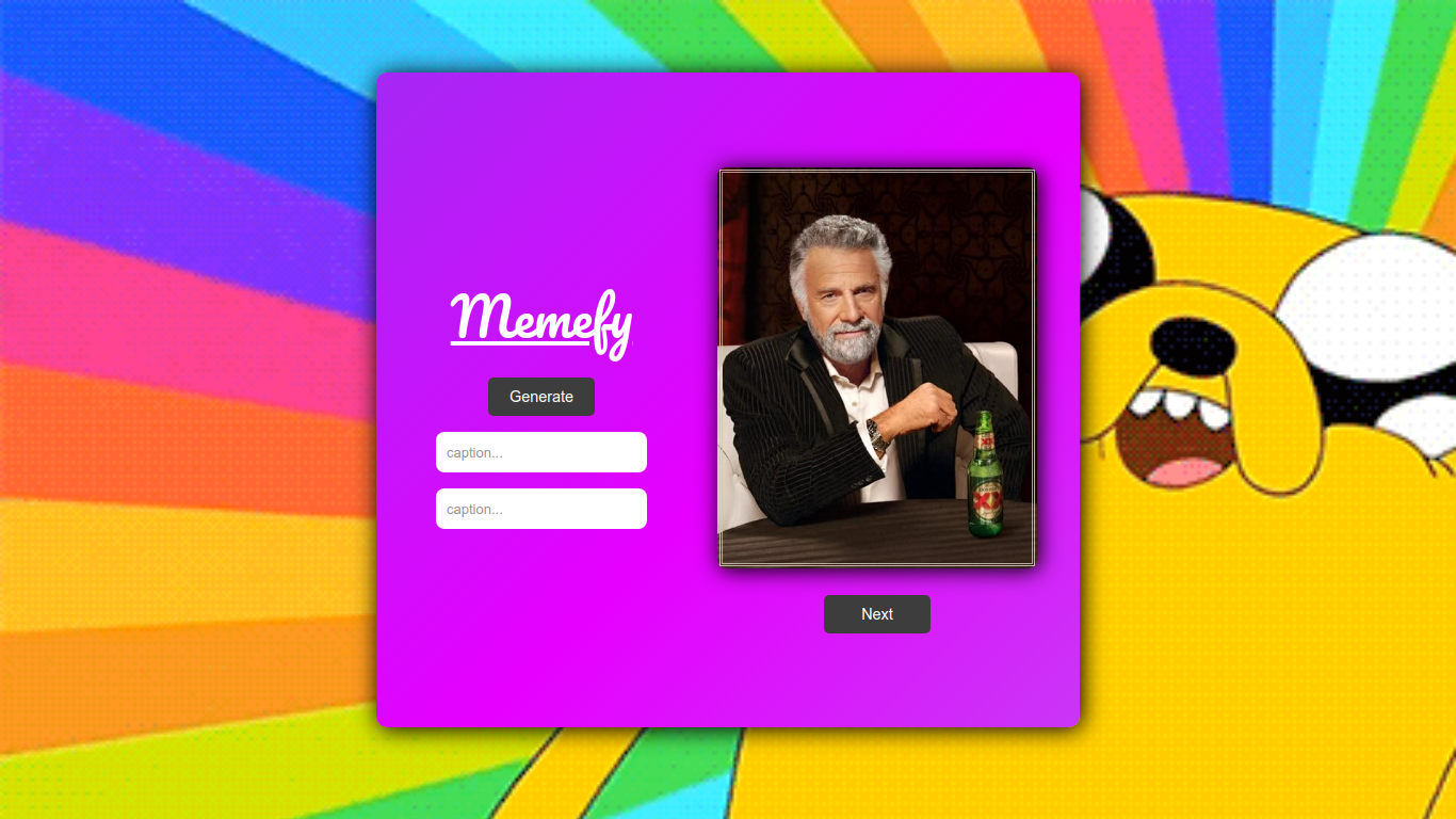 GitHub - Shivam171/Memefy: Memfy is an intuitive web application that ...