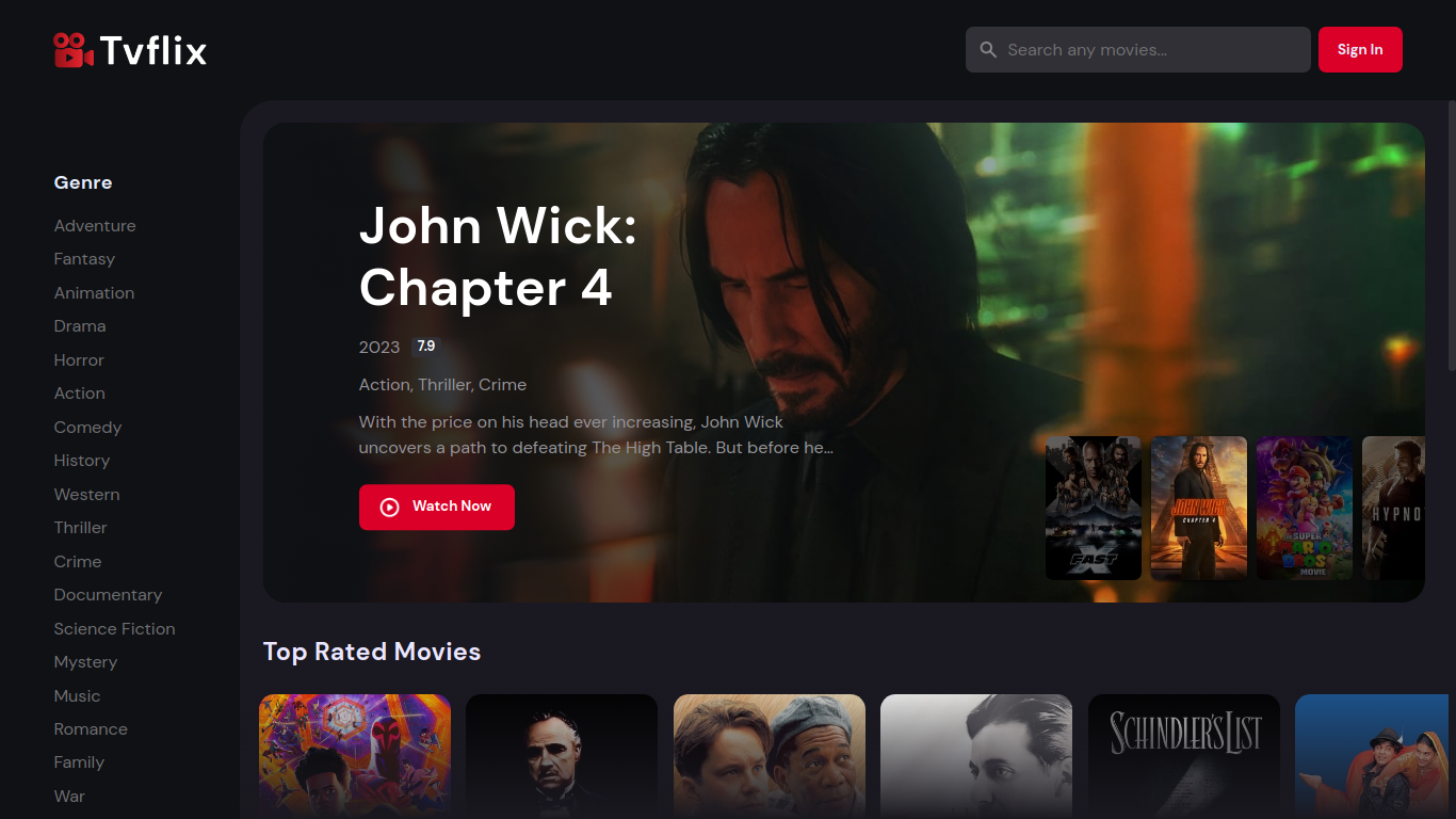 GitHub - Shivam171/Tvflix: Tvflix is a Vanilla JavaScript application that seamlessly retrieves ...