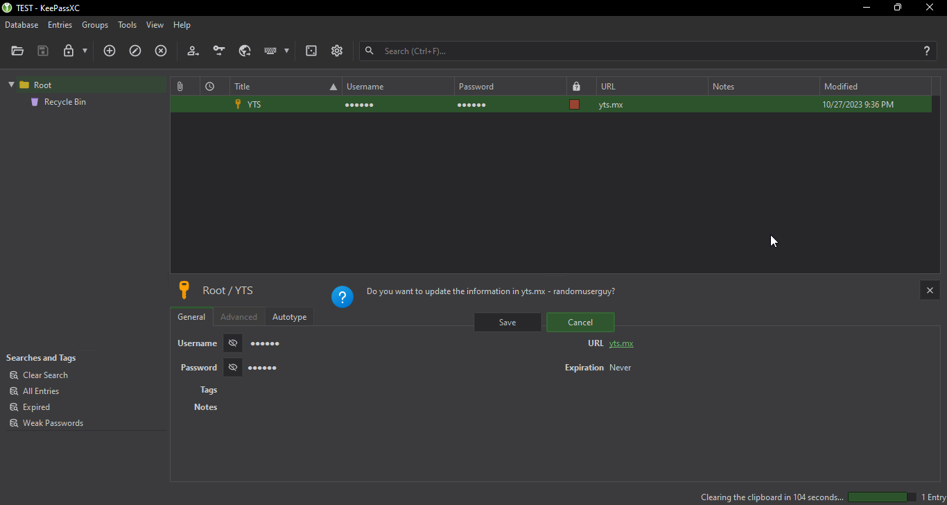Updating passwords visual bug · Issue #9972 · keepassxreboot/keepassxc · GitHub