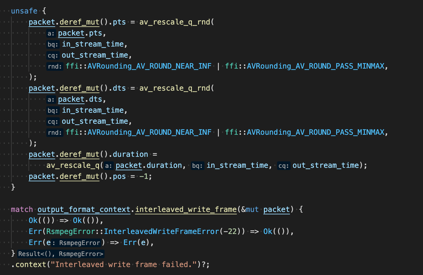 重新封装，不做解编码 · Issue #86 · larksuite/rsmpeg · GitHub