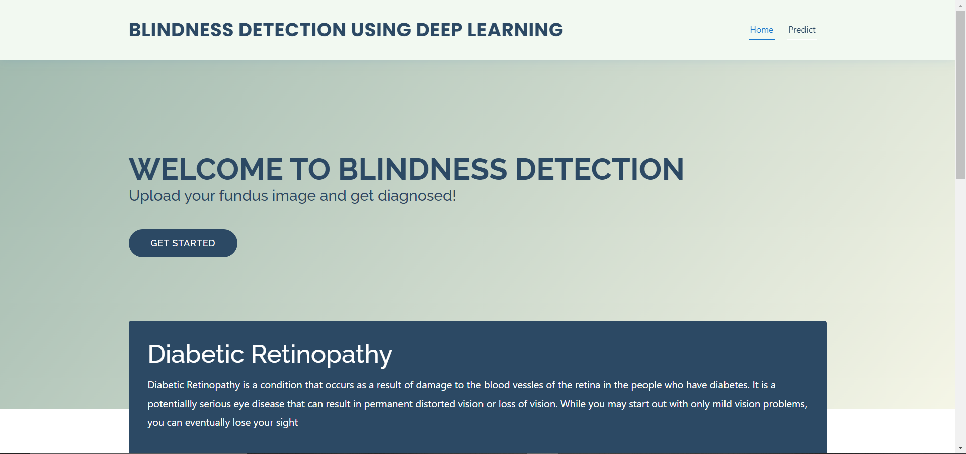 GitHub - praveeshagongura/BlindnessDetectionUsingDeepLearning