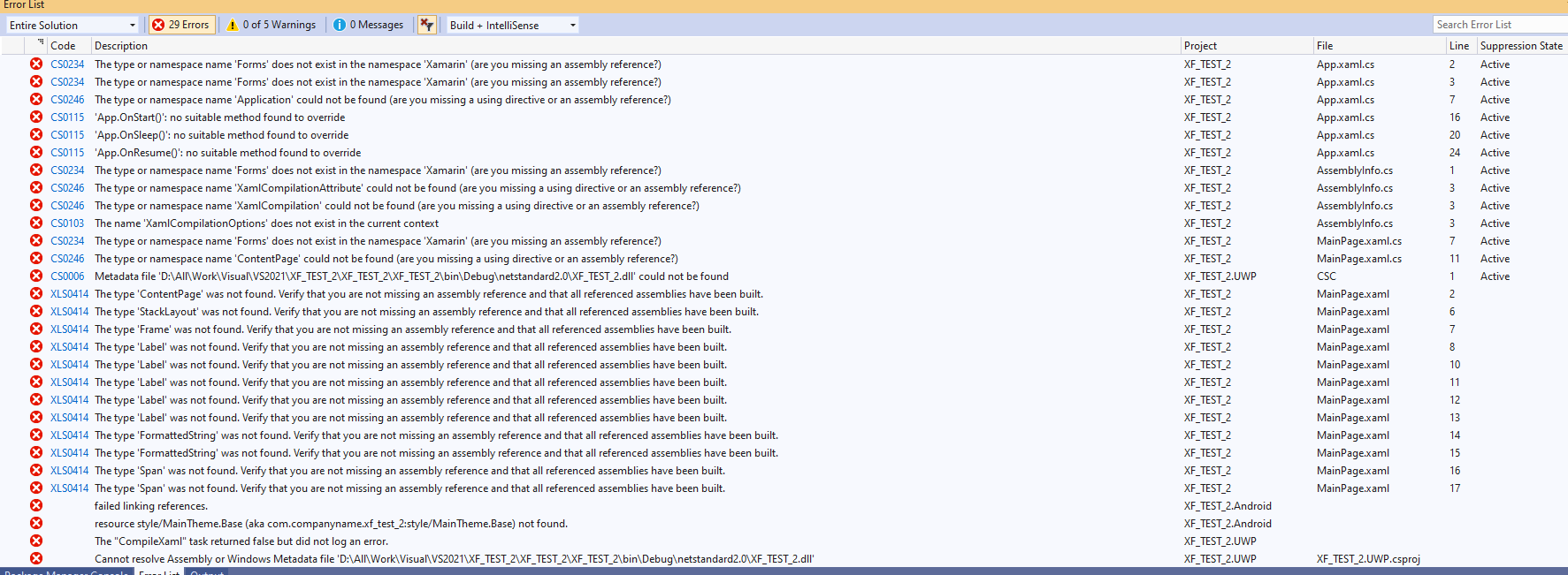 Xf 50 Build Errors · Issue 13637 · Xamarinxamarinforms · Github