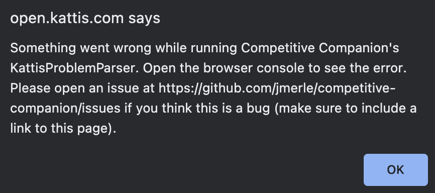 Parsing Error on Open Kattis · Issue #310 · jmerle/competitive ...