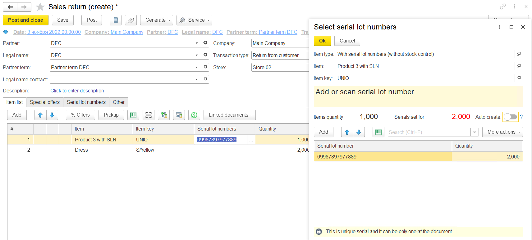 Bug with serial lot number in autolinking · Issue #1581 · IRPTeam/IRP · GitHub