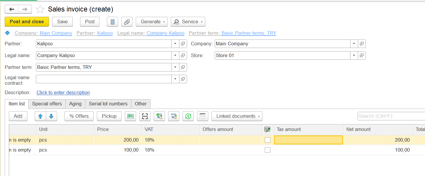 Tax amount doesn't calculate when create SI based on Work order · Issue #1628 · IRPTeam/IRP · GitHub