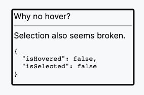 [bug] HTMLContainer doesn't trigger hover and select events · Issue #233 · tldraw/tldraw-v1 · GitHub