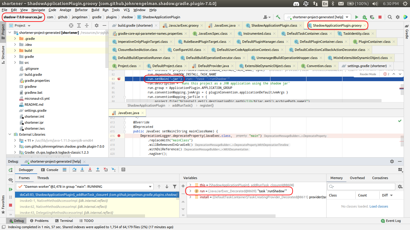 Deprecation warning from gradle about "main" property of jar · Issue #705 · GradleUp/shadow · GitHub