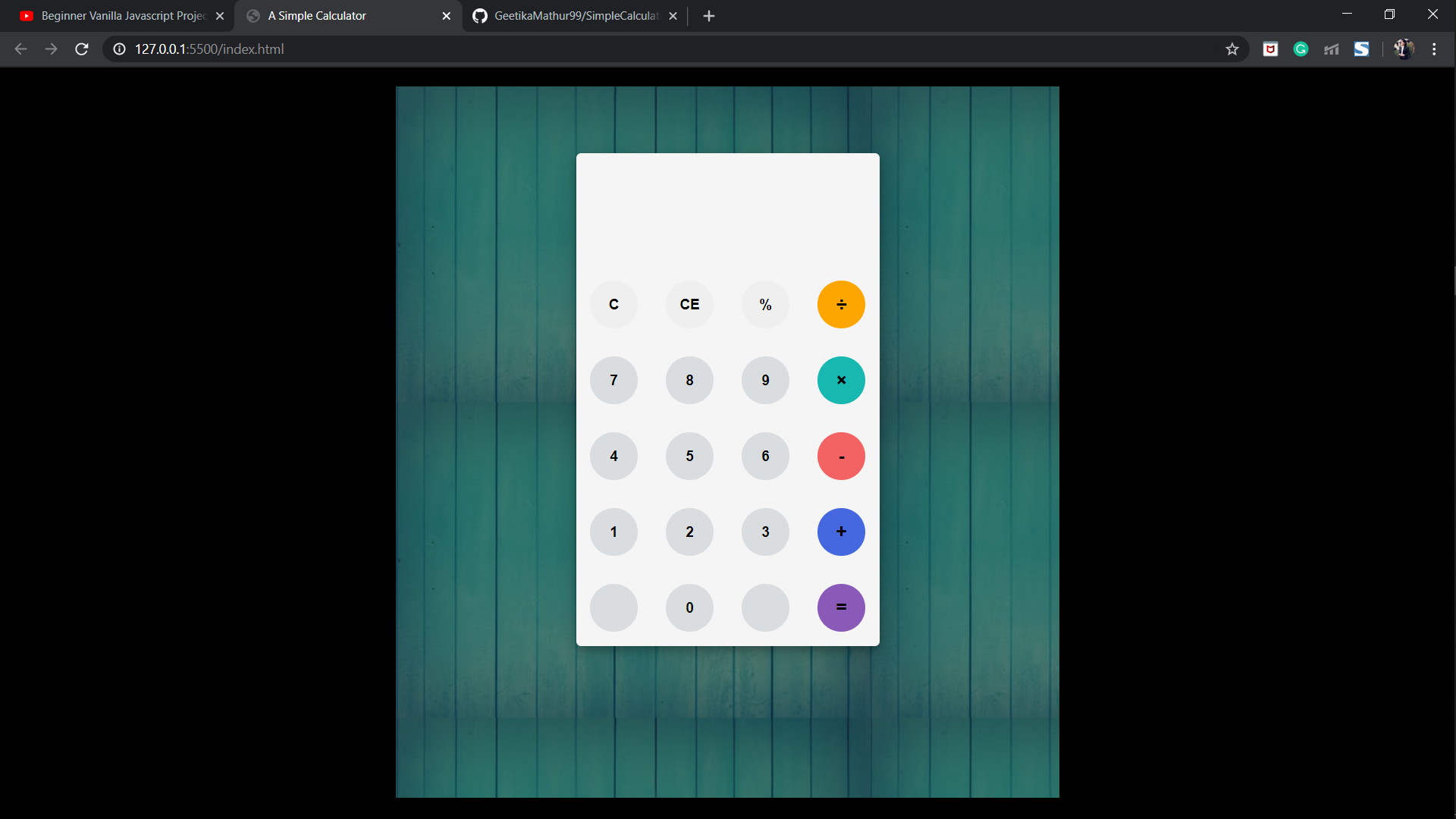 GitHub - GeetikaMathur99/SimpleCalculator.github.io: A simple calculator to understand the ...