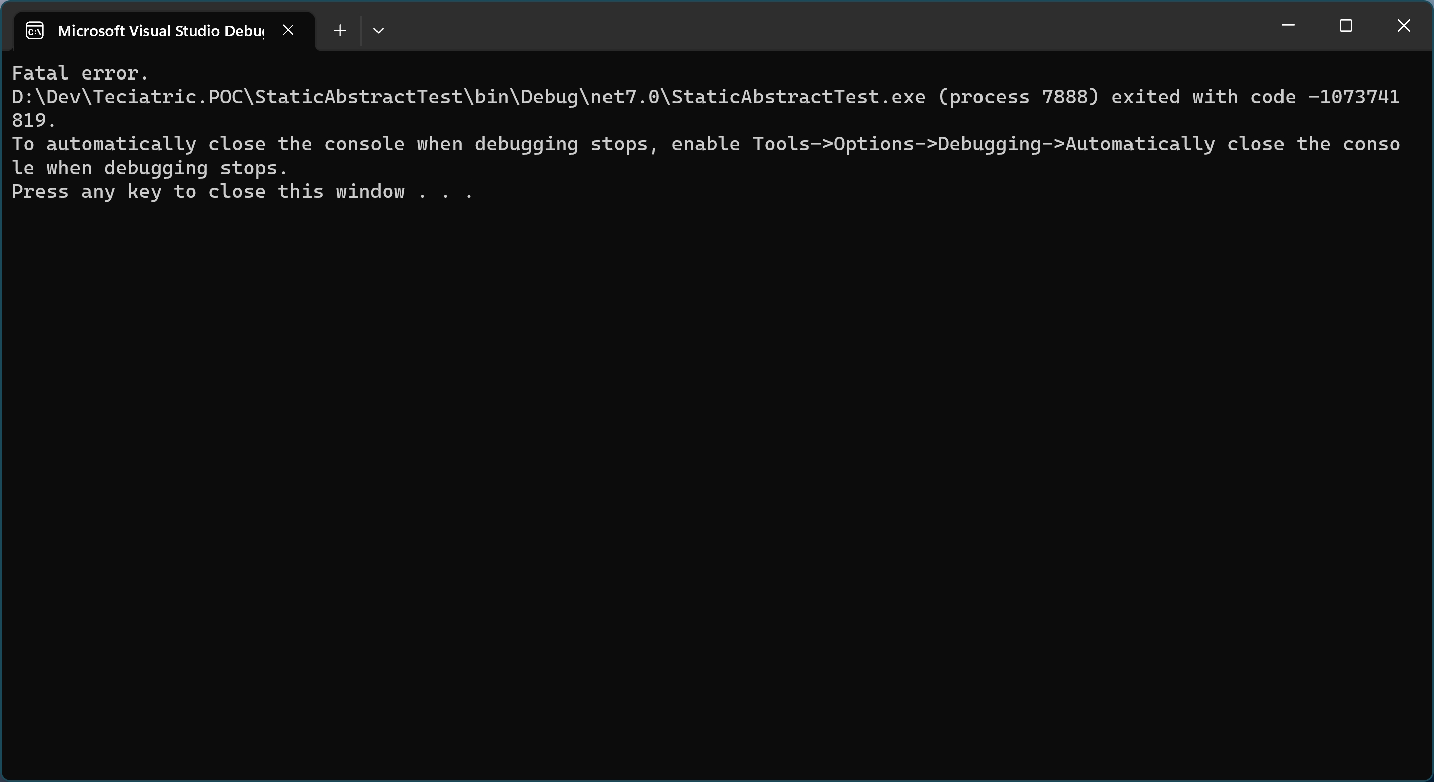 Issue with static abstract in interfaces · Issue #87248 · dotnet/runtime · GitHub