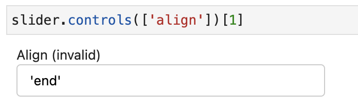 Changing the align param with the .controls widget returns 'invalid' · Issue #4295 · holoviz ...
