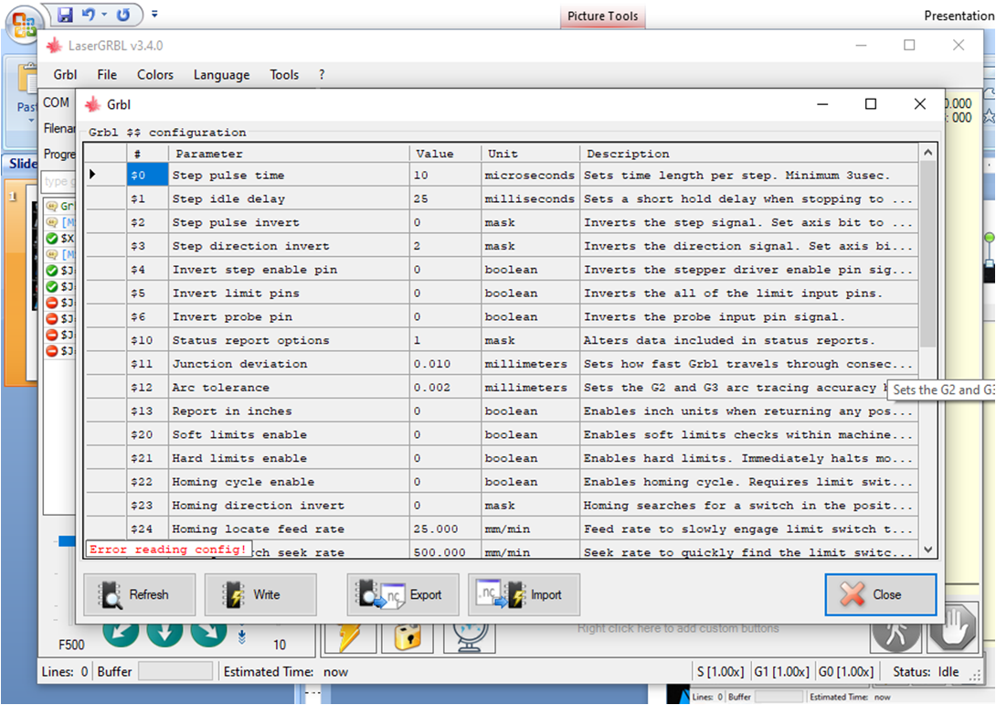 3018-Pro setting issues with GBRL · Issue #1635 · grbl/grbl · GitHub