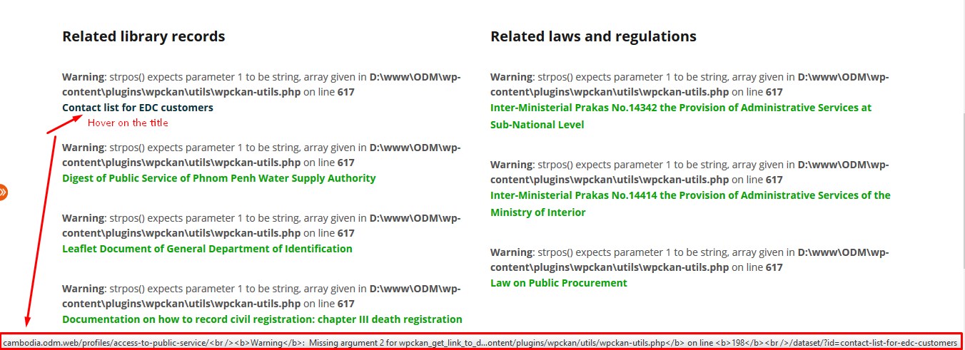 Warning Strpos Expects Parameter 1 To Be String · Issue 306 · Opendevelopmentmekong Wpckan