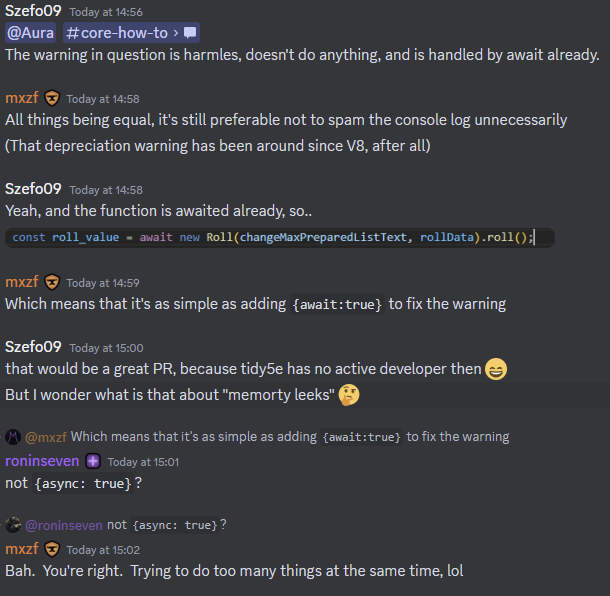 [BUG] Roll evaluate is deprecated on v11 · Issue #776 · sdenec/tidy5e-sheet · GitHub