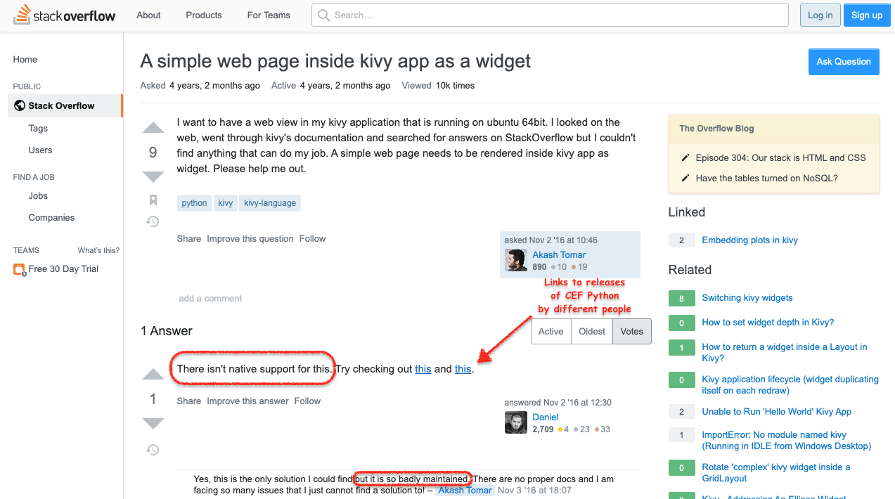 Feature Request: Embedding webpages · Issue #7335 · kivy/kivy · GitHub