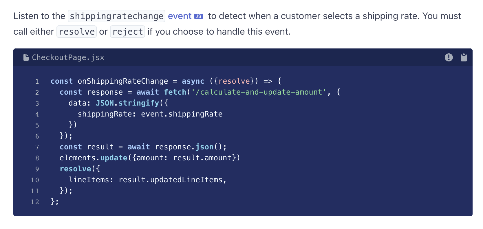 [BUG]: ExpressCheckout - onShippingRateChange, inconsistent event structure. · Issue #417 ...