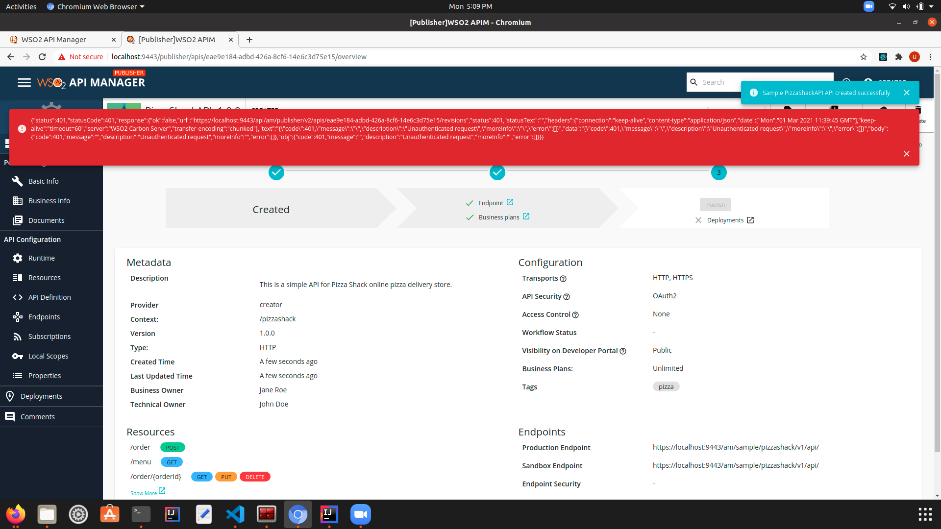 Ui Error Shows When Creating Sample Pizzashack Api In Publisher Ui · Issue 10043 · Wso2product