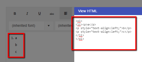 Unexpected single bullet and left alignment applied to multiple lines in Editor · Issue #4176 ...