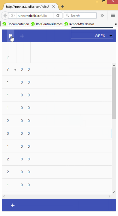 Not properly sized resizable columns in Gantt's TreeList view on less than 480px screen width ...