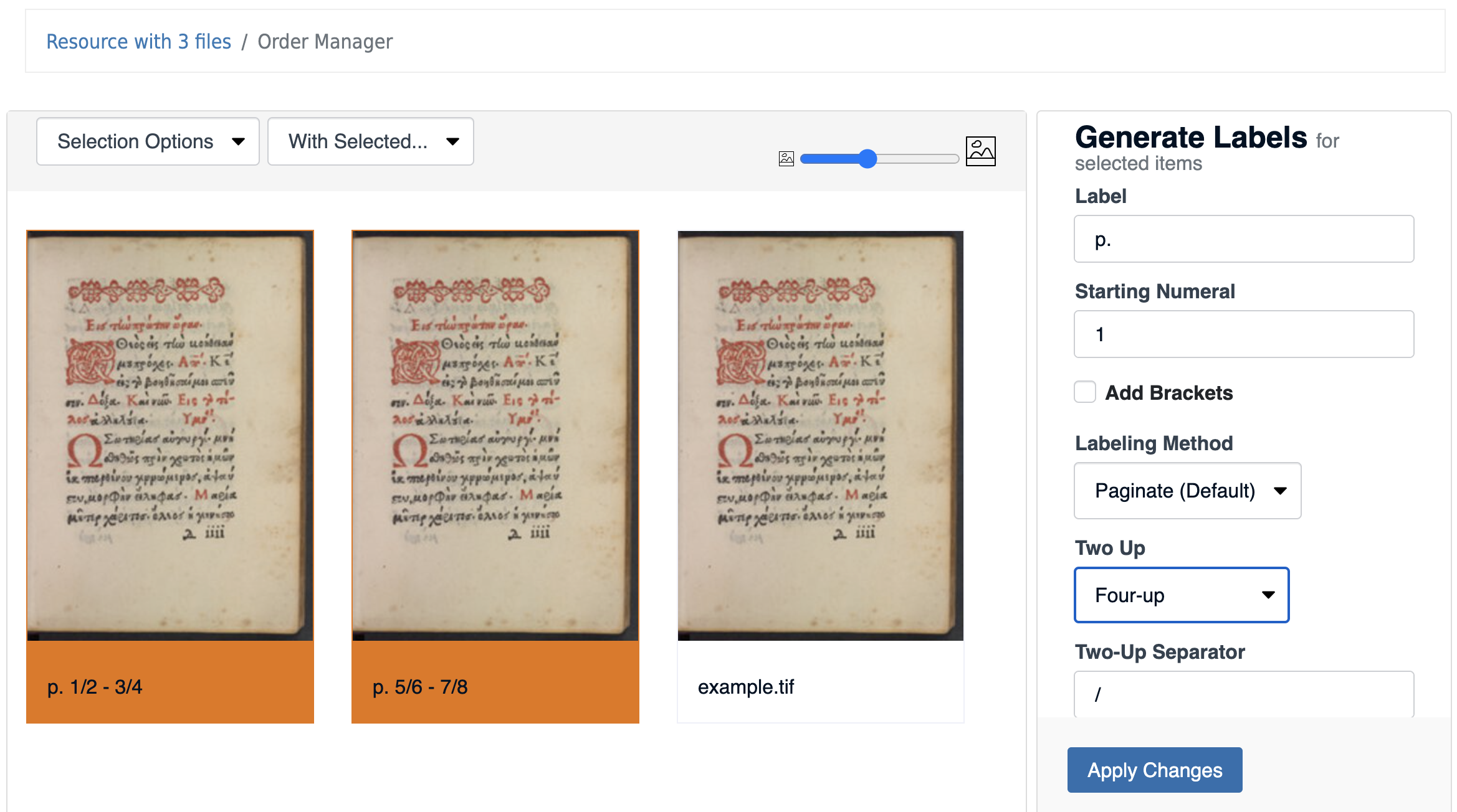 Order Manager: automatic 4-up page numbering needed · Issue #5495 · pulibrary/figgy · GitHub