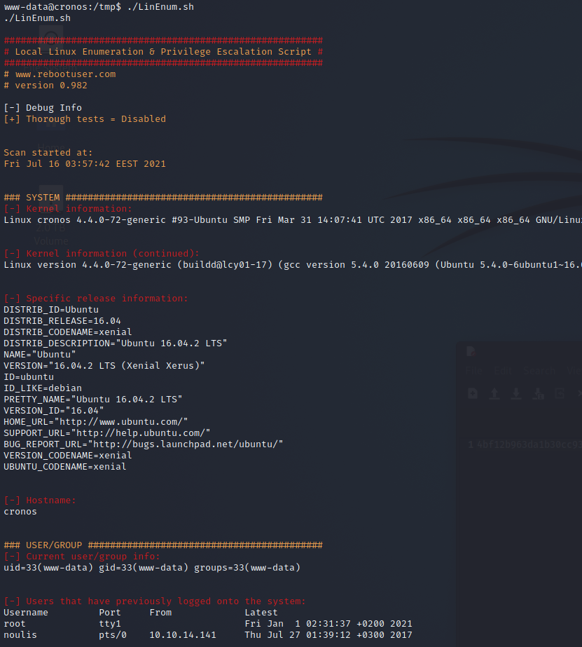 GitHub - h3xcr4ck3r/Lin_enum