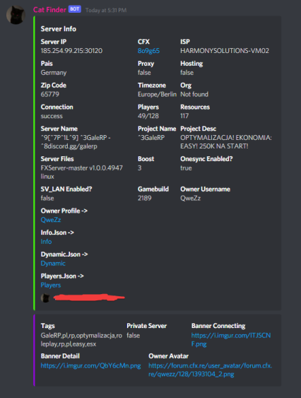 Github S00kincfx Finder Fivem Cfx Resolver 
