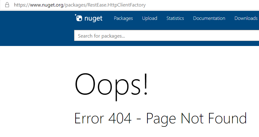 RestEase.HttpClientFactory nuget package missing · Issue #159 · canton7/RestEase · GitHub