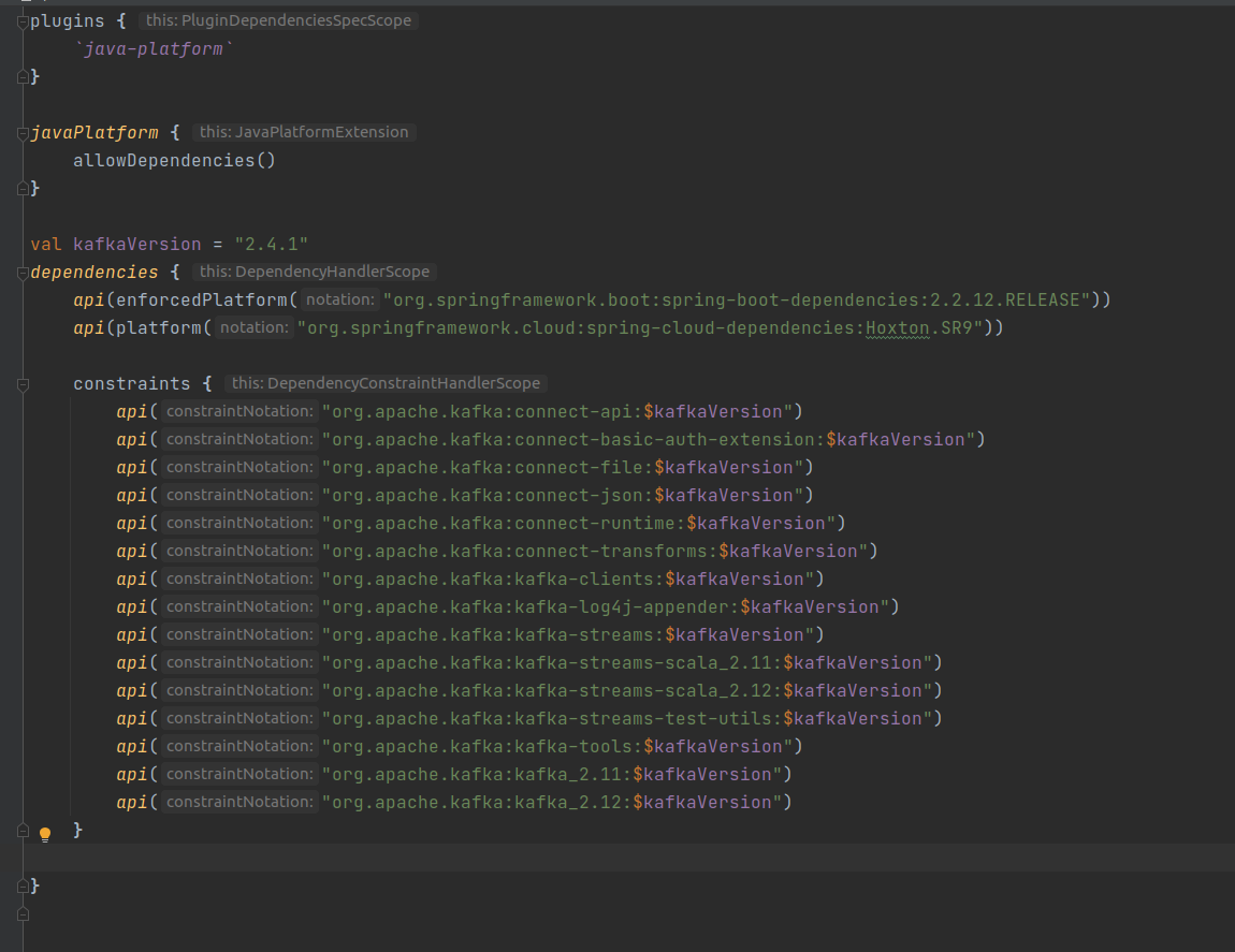 Overriding constraints based on groupId in Platfrom plugin. · Issue ...