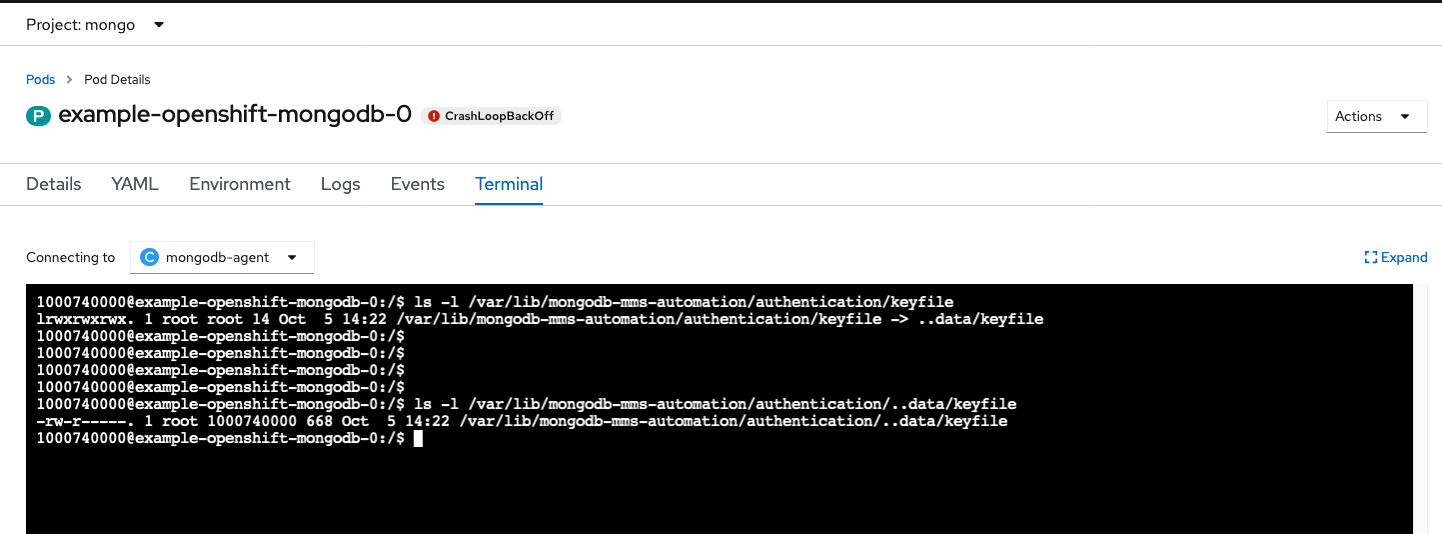 Unable To Deploy Mongodb Replica Set On Openshift · Issue 212 · Mongodbmongodb Kubernetes 