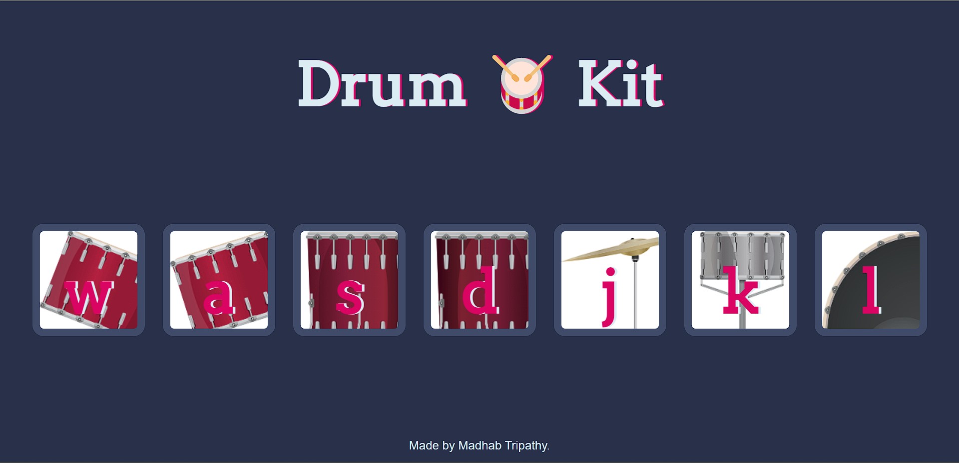 GitHub - madhab-tripathy/Play-Drum-Kit: Drum kits play your own music, web based application.