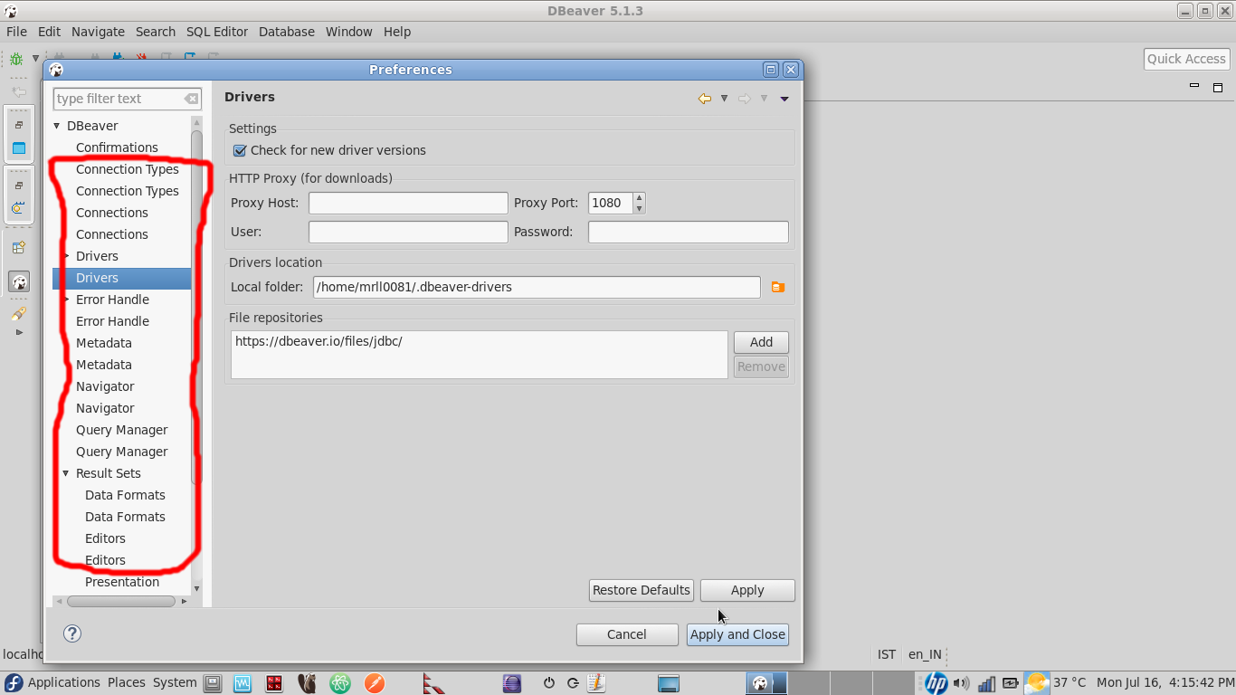 Preference Window Properties are showing Double times · Issue #3802 · dbeaver/dbeaver · GitHub