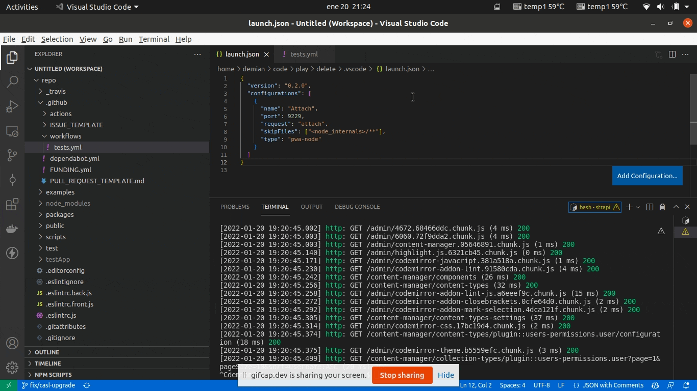Extensions want to remove these existing changes from the terminal's ...