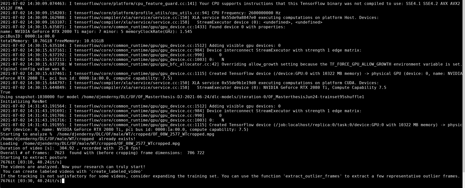 Issues with video analysis with DLC 2.rc3 · Issue #1375 · DeepLabCut ...