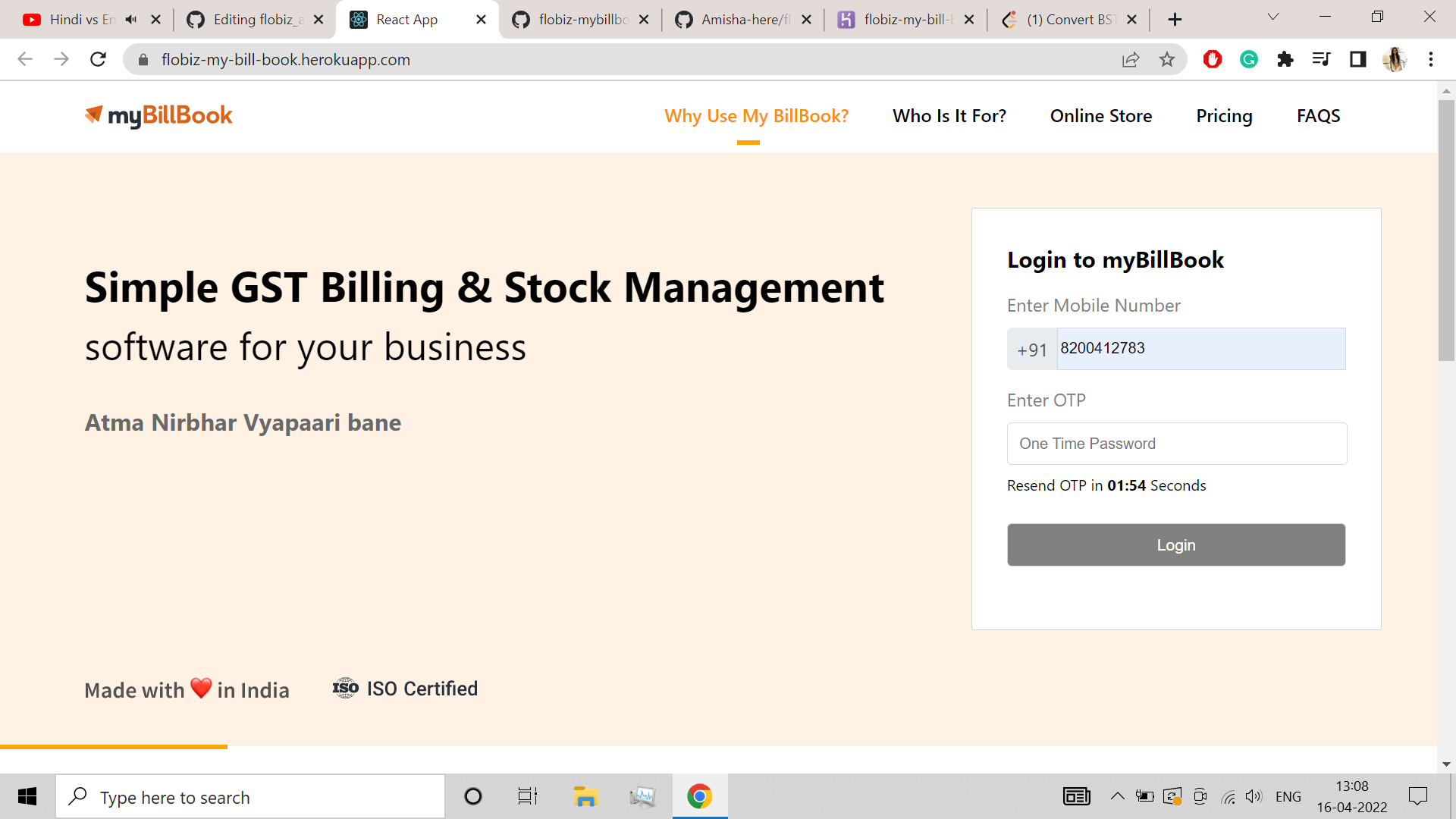 GitHub - Amisha-here/flobiz_assignment