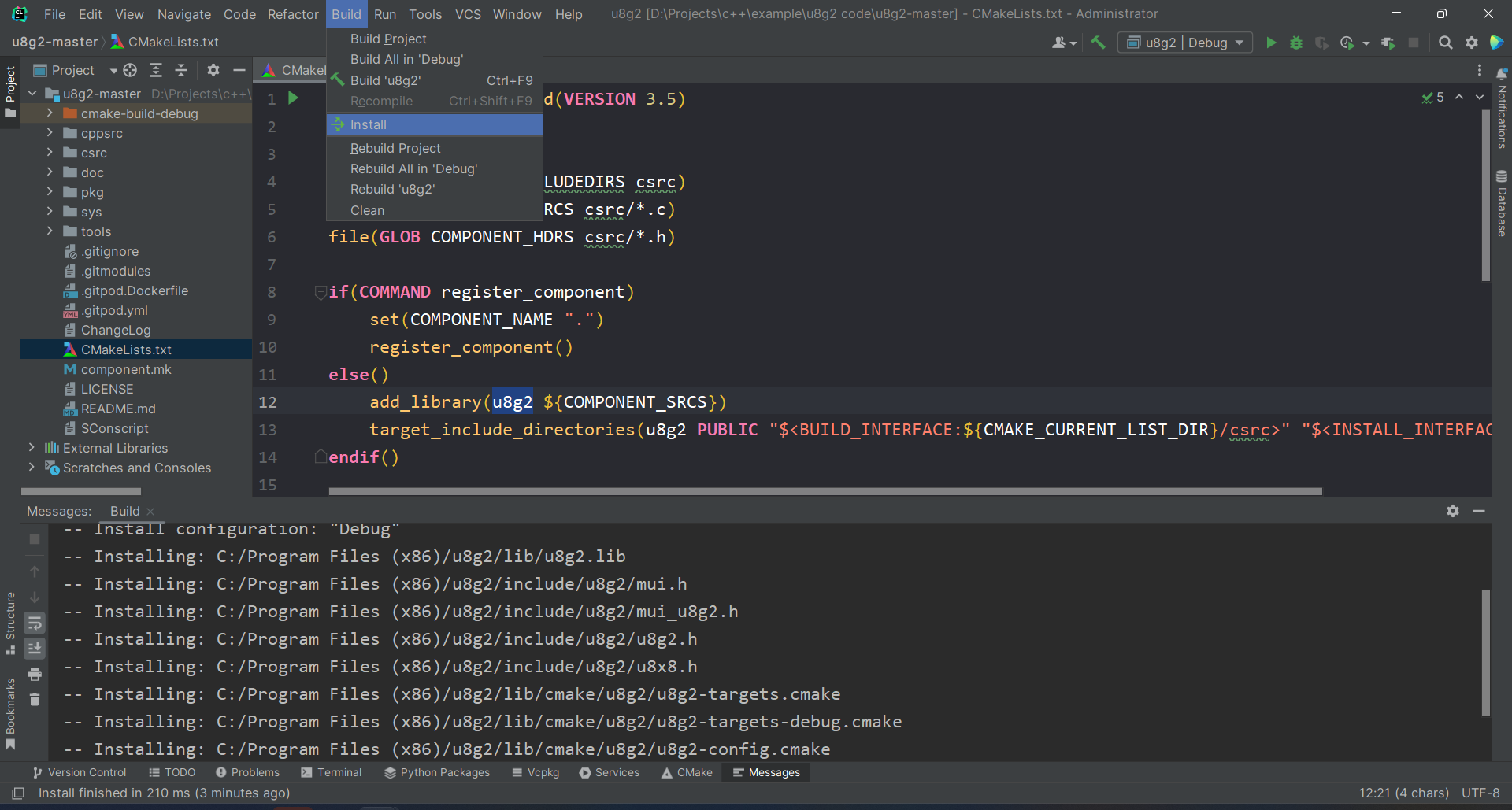 Build fail with Clion · Issue #2292 · olikraus/u8g2 · GitHub