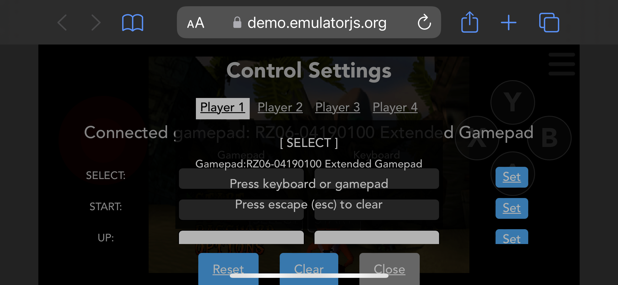 Can not bind controls on iOS 16 Safari · Issue #457 · EmulatorJS/EmulatorJS · GitHub