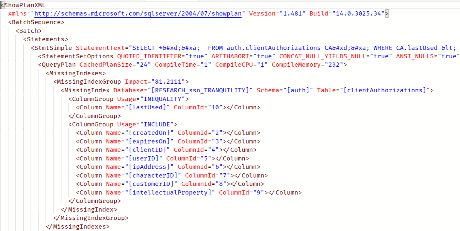 Show Missing Indexes when rendering query plan · Issue #3491 · microsoft/azuredatastudio · GitHub