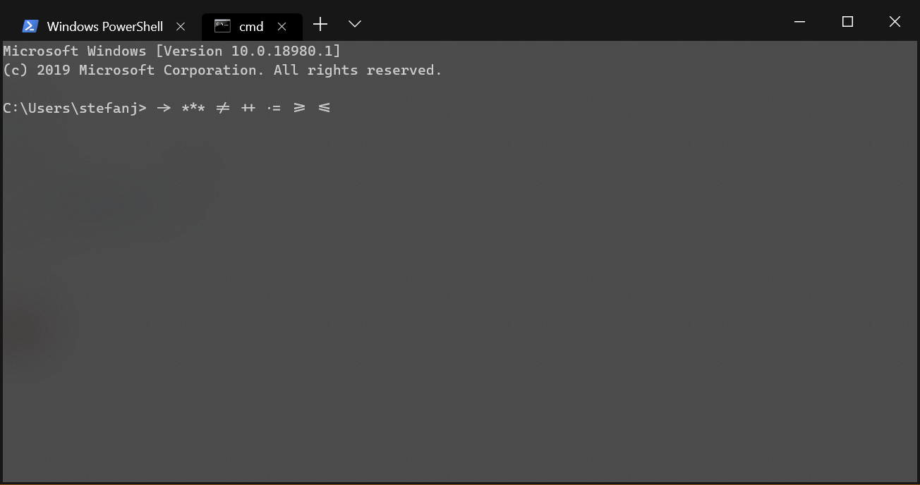 Some Ligatures Aren T Working In Windows Terminal · Issue 40 · Microsoft Cascadia Code · Github